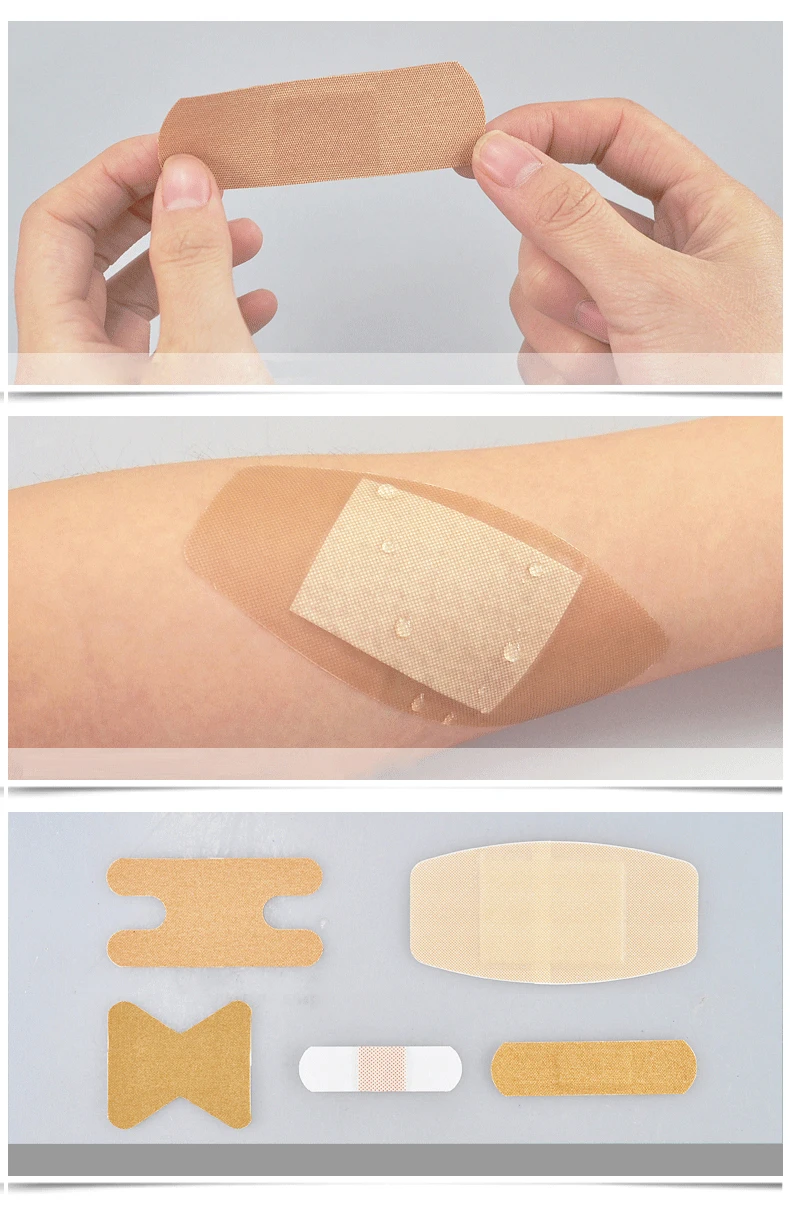 Benzalkonium Chloride Medical Bandaid Wound Dressing Non Latex Adhesive ...