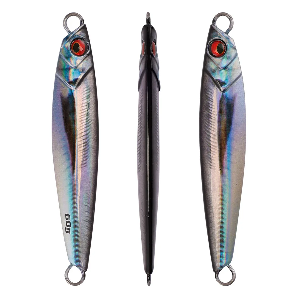 JiggingDuke DUO 3D Printed 40g 60g Shore Casting Slow Pitch Jigging Fishing Metal Jig Lead ...