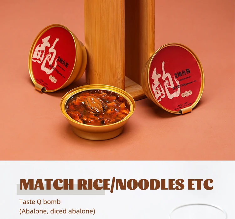 Wholesale Chinese Food Seafood Abalone Sauce Healthy Exotic Canned ...