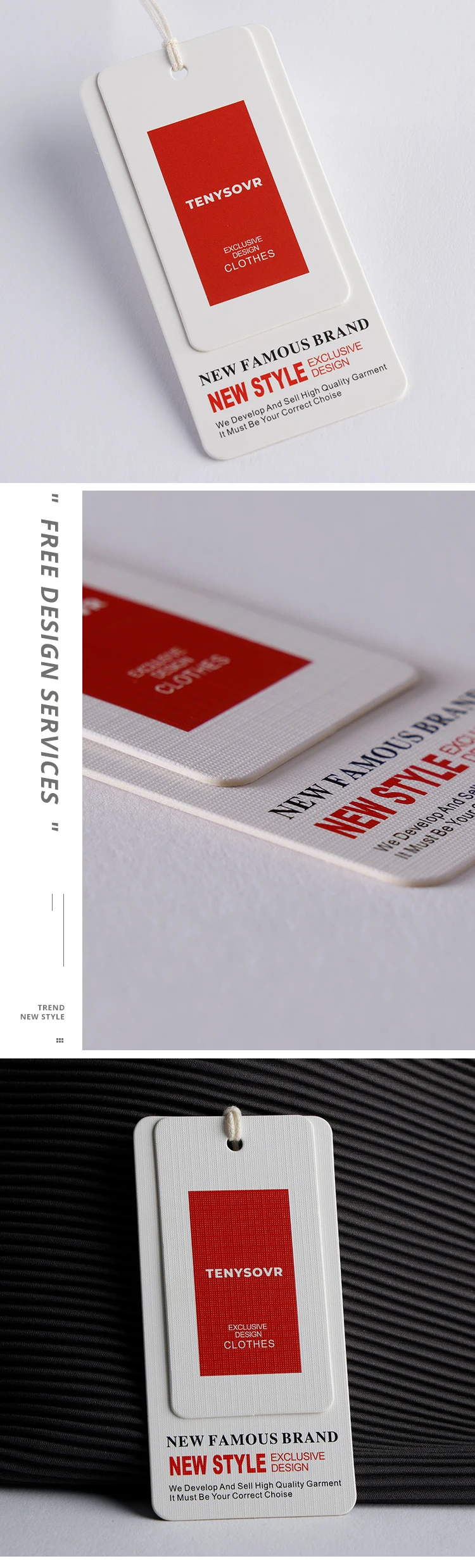 Custom Sample Label Clothes - High Density Comfort Tags