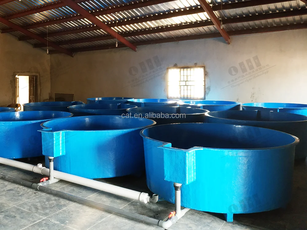 Cataqua Commercial Aquarium Round Fiberglass Frp Biofloc Fish Farming ...