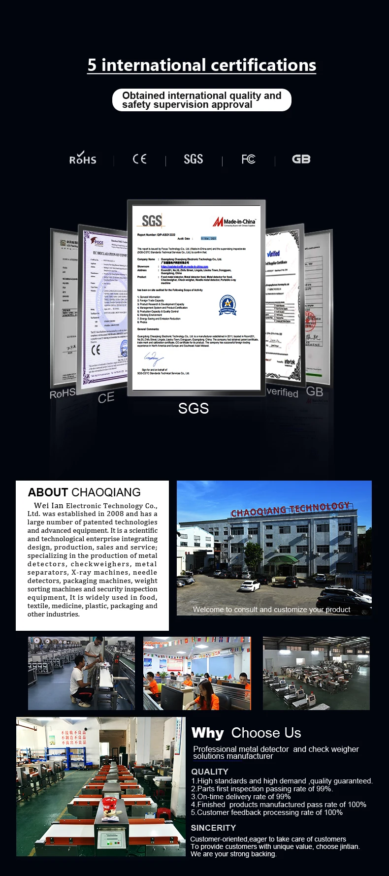 CQ-BL100 360° Rotating Automatic Sorting Conveyor for Packages & OEM