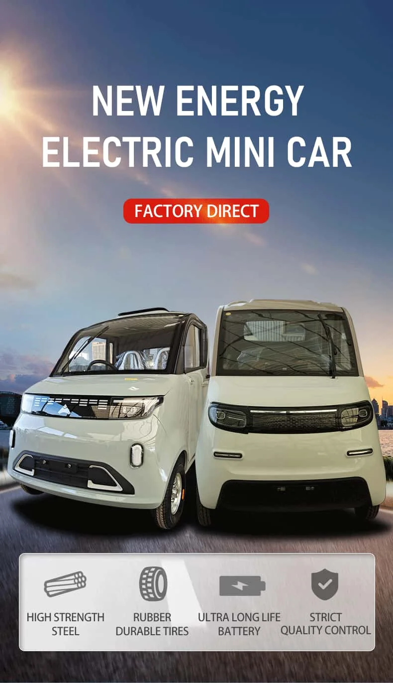 Small 4-Wheel EEC 2025 Enclosed Electric Car 4-Seater with 3000w Motor Power Manufactured by ...