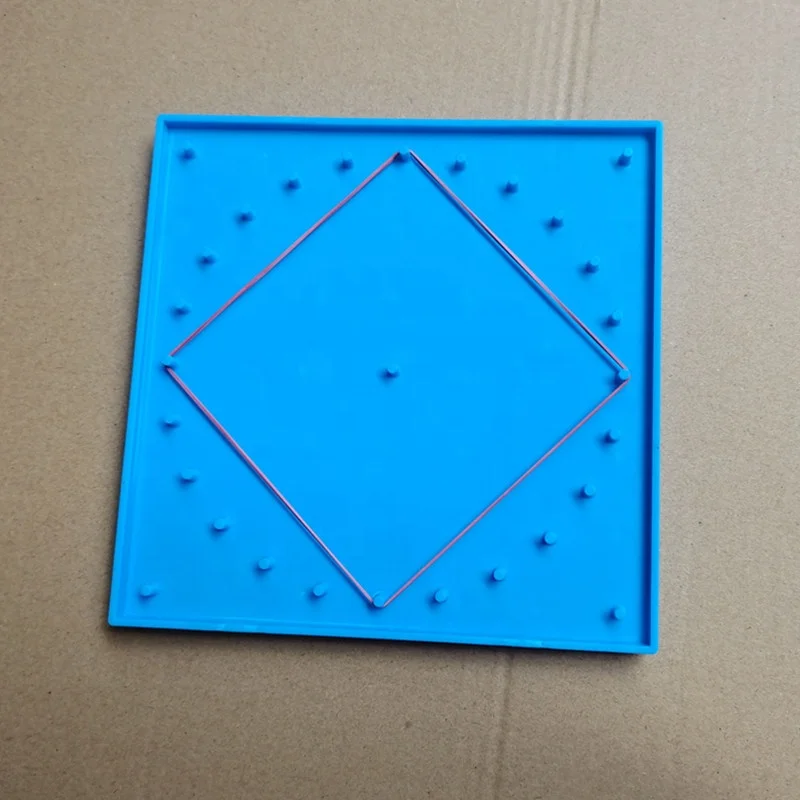 Geo Board With With Rubber Bands Plastic Double-sided Geoboard - Buy ...