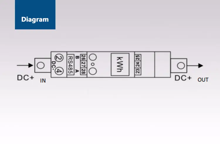 Din Rail Mount Smart Shunt 48V Battery Monitor - Single Phase DC Energy ...