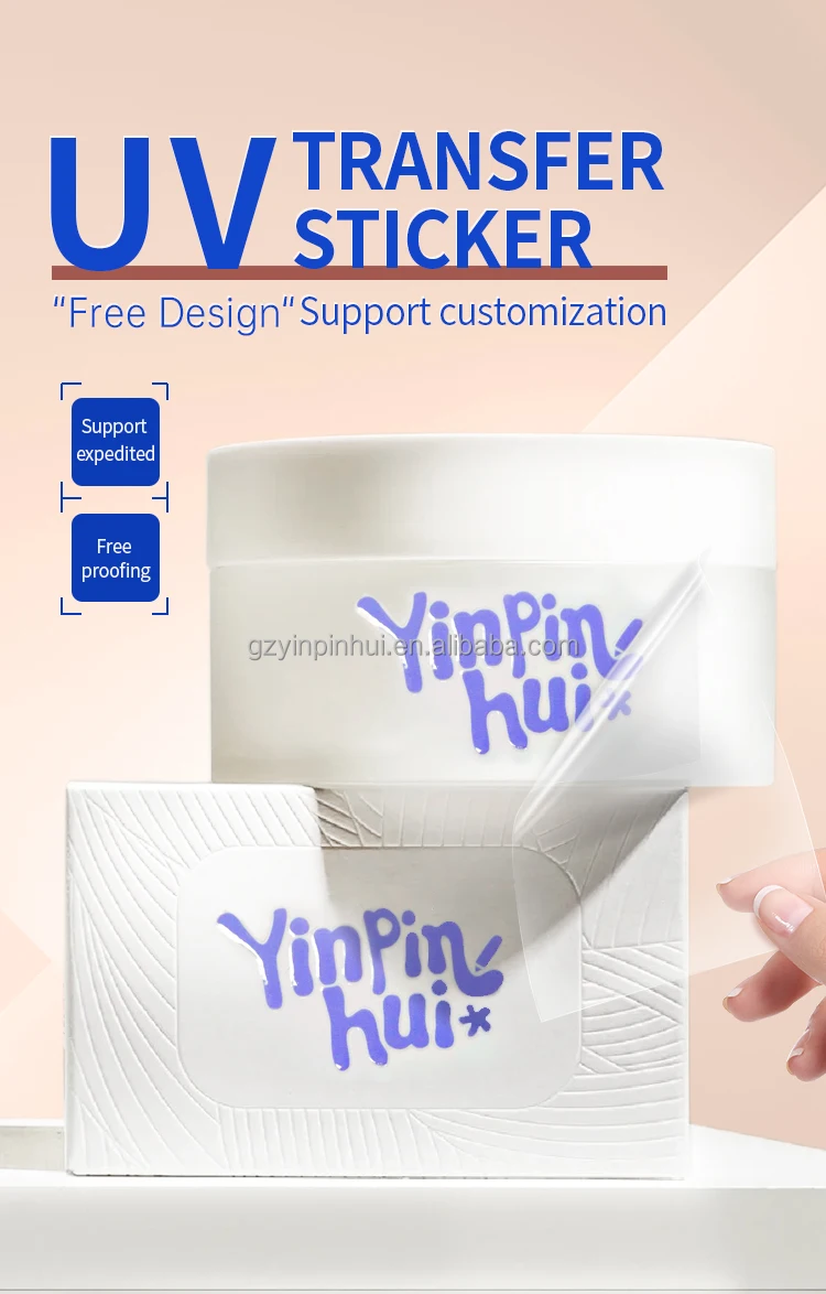 Uv Transfer Stickers Clean Pvc Labels Waterproof And Sun-proof,Can Be ...