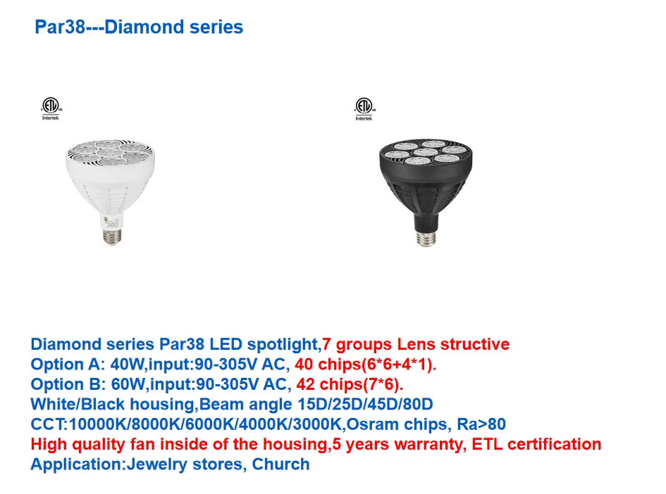 CE RoHs High Efficiency E27 Base LED Spotlight 20W 30W COB LED Lamp ...