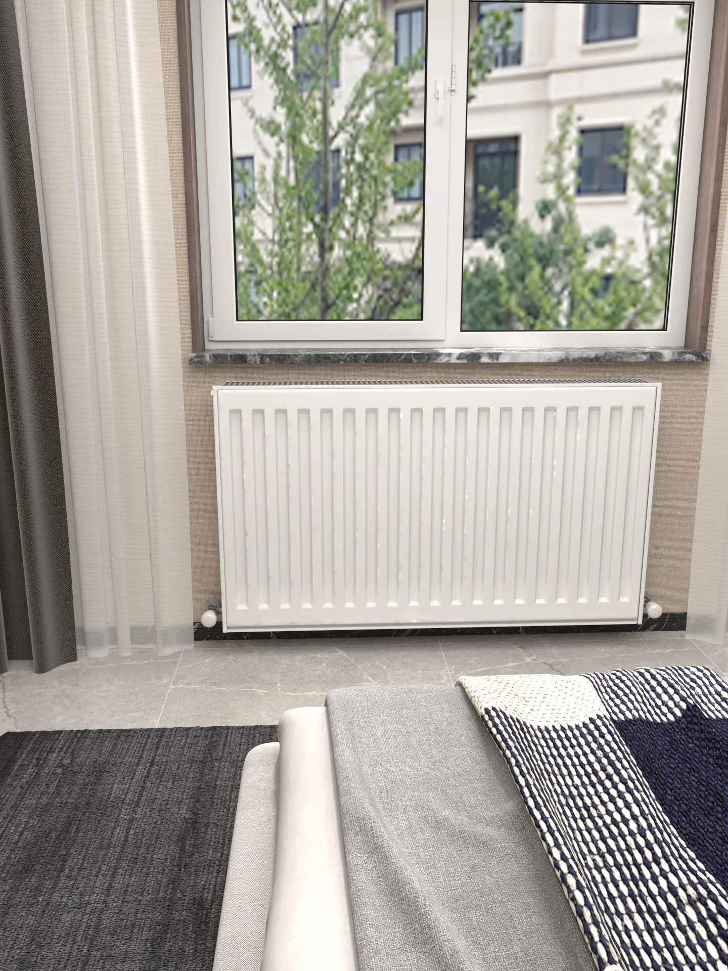 Type-22 Radiators 500 mm Center Distance 1500 mm Length Flat Panel ...
