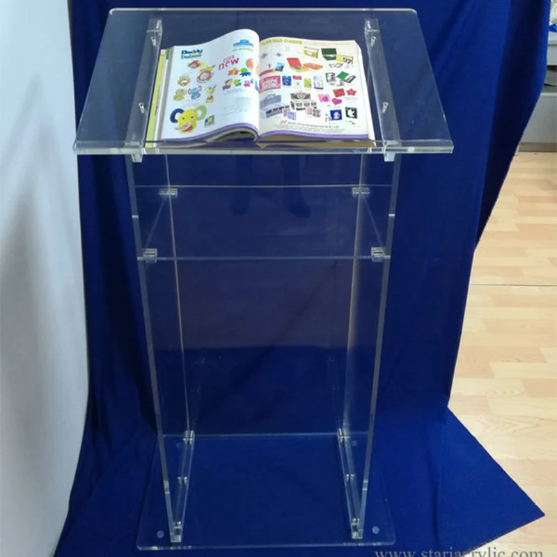 Clear Acrylic Tabletop Podium Lectern Platform Acrylic Pulpits for ...