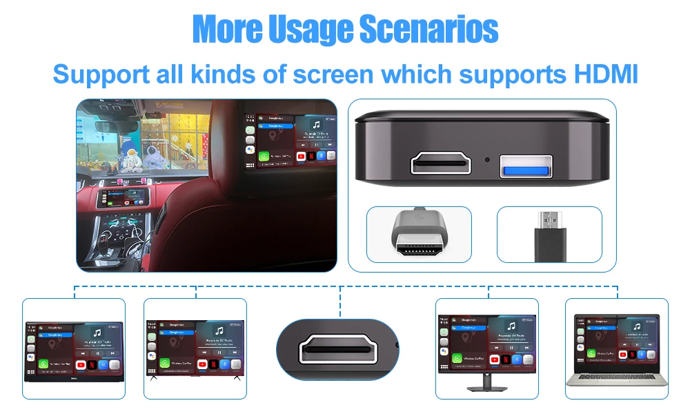 Smartbox Wireless Apple Carplay Ai Box For Youtube Netflix Mmb Android ...