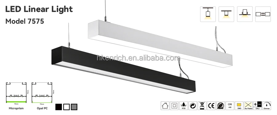 Aluminium Profile Square And Rectangular Led Linear Light For Lobby ...