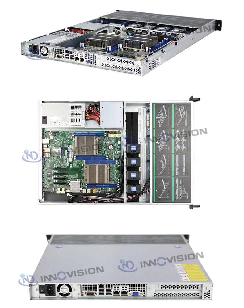 Professional Server Chassis Factory Hotswap 1u 4 Bays Server Case Sata ...
