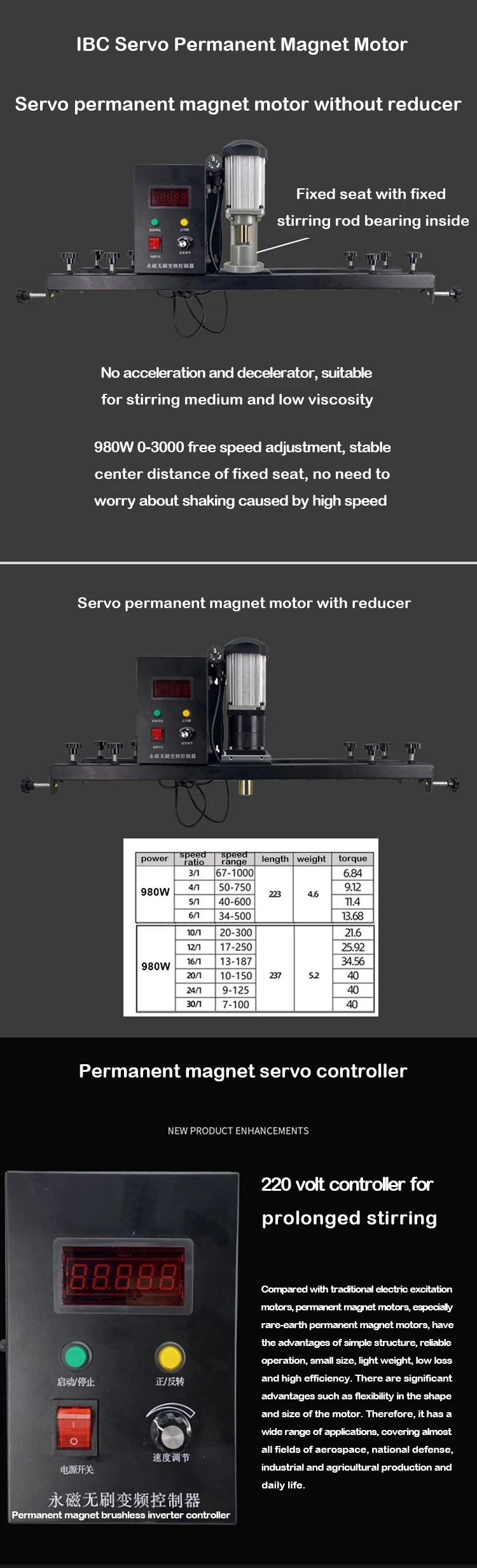 300 L 1000l Electric Type Agitator Motor Mixer Liquid Agitator 1/2 Hp ...