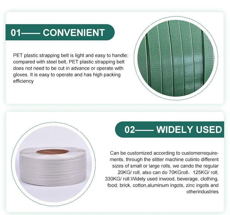 Junhang Pet Plastic Strapping Belt 500kg Resistance,Green,Black,White ...