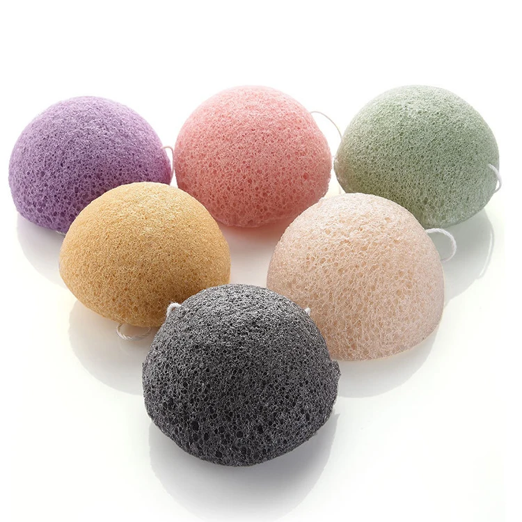Eco Friendly Biodegradable Natural Konjac Facial Sponges for Gentle Face Cleansing and ...