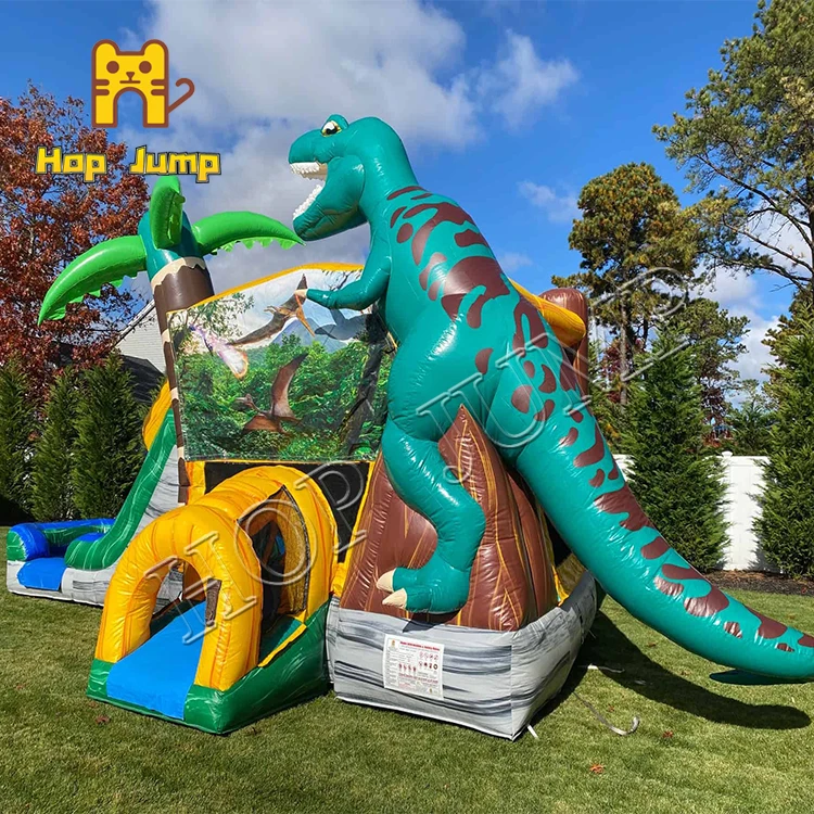 Dinosaur Inflatable Water Slide With Bounce House Commercial Combo For ...