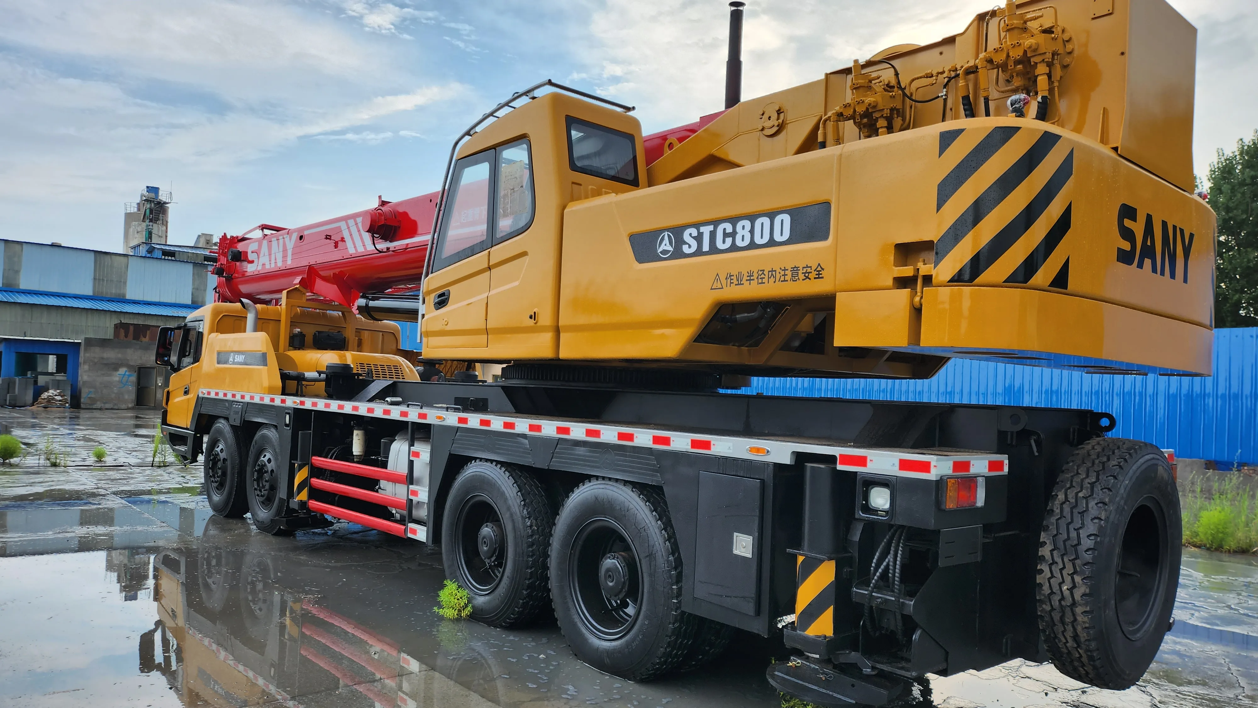 Use Sany Truck Crane With A Capacity Of 75 Tons,Mobile Crane With A ...