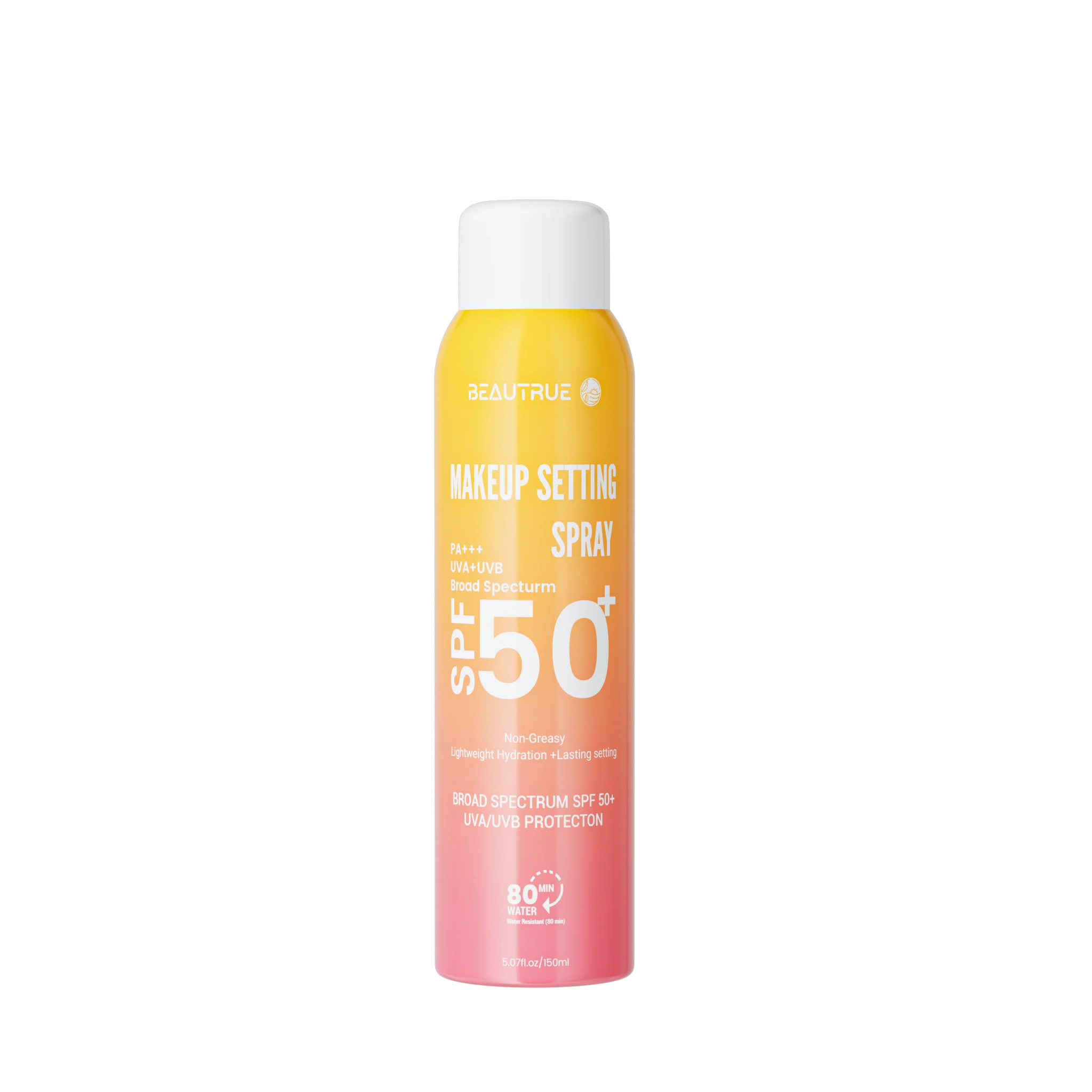 Oem Odm Logo Aerosol Can Setting Makeup Spray With Spf 50 + Sunscreen ...