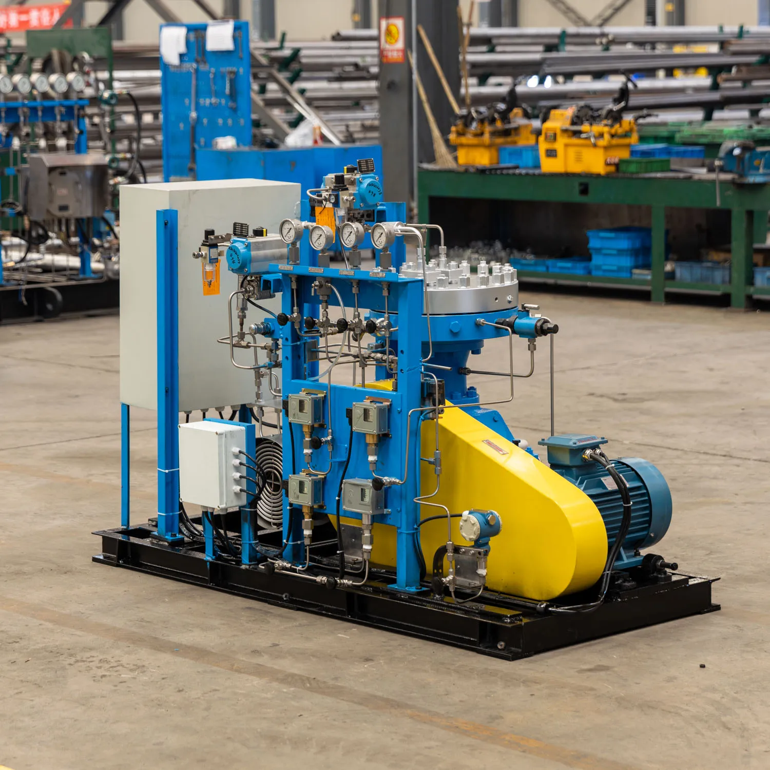 Water-cooling Co2 Cng Hydrogen Diaphragm Compressor Biogas Oxygen ...