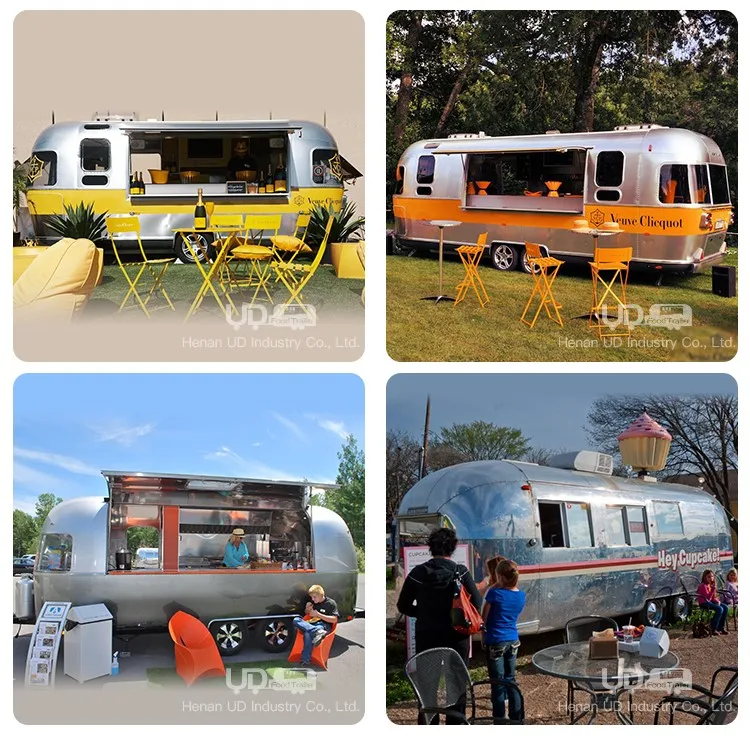 Urdream Airstream Food Trailer With Porch Bbq Food Trailers Fully ...