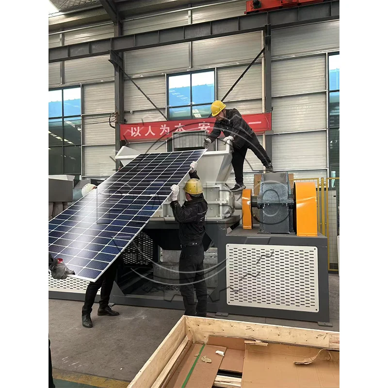 2025 Double Glass Solar Panel Crusher Machine Scrap Metal Shredder for ...