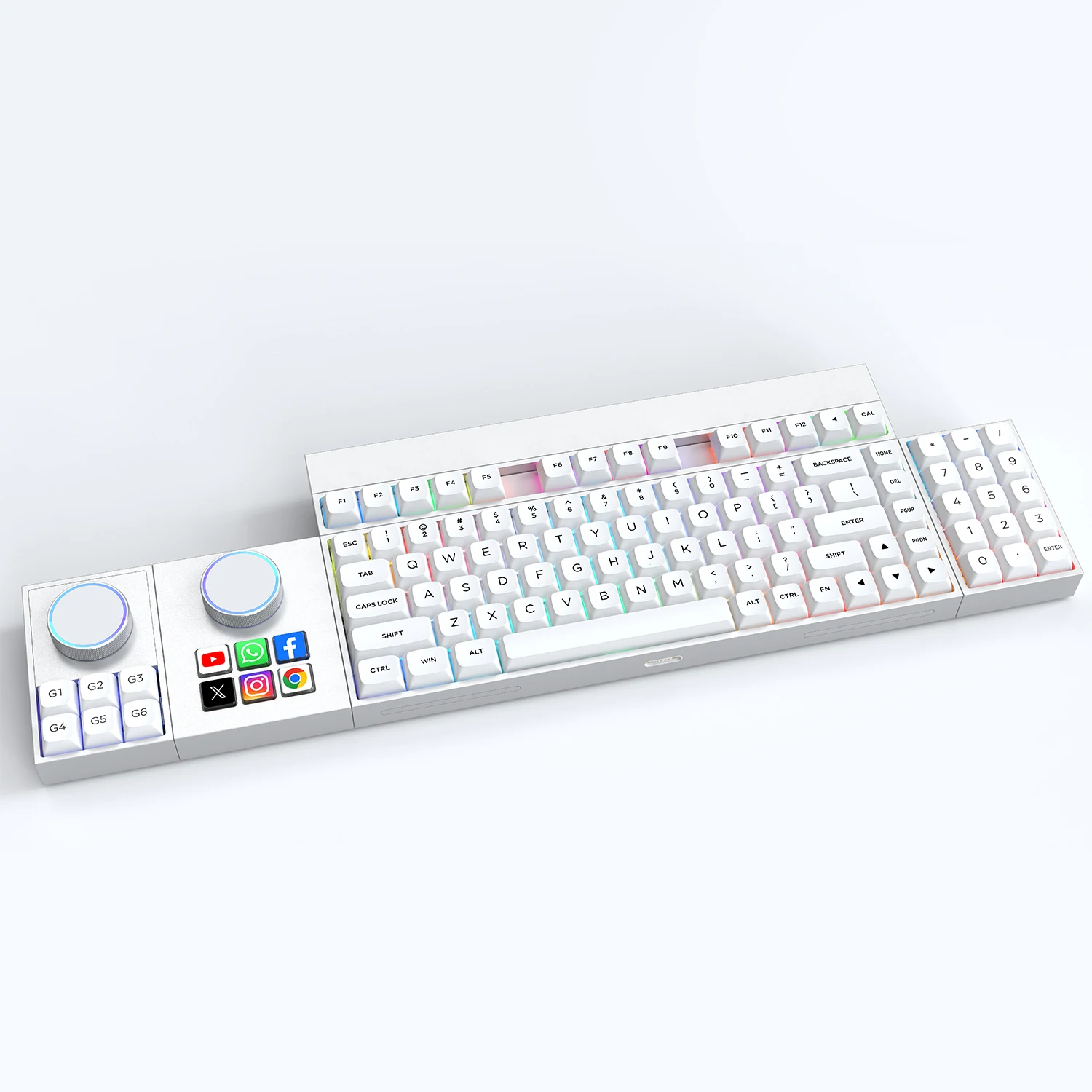 Newest Aluminum Modularity Mechanical Keyboard with Knob and Screen ...