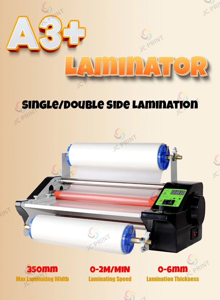 Automatic A3 A3+ Laminator UV DTF Printing Crystal Label