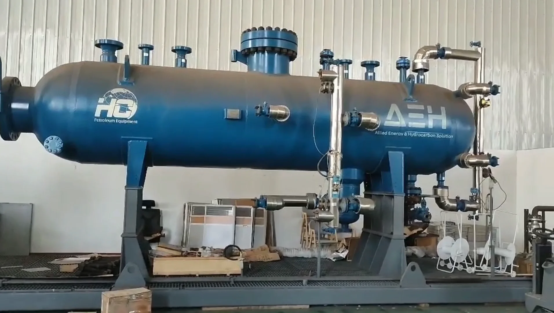 Asme U Stamp Bv Certificate Skid Mounted Three Phase Separator Well ...