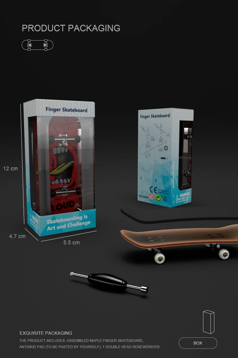 5 Ply Wooden Maple Fingerboard Deck - 28mm 32mm 34mm