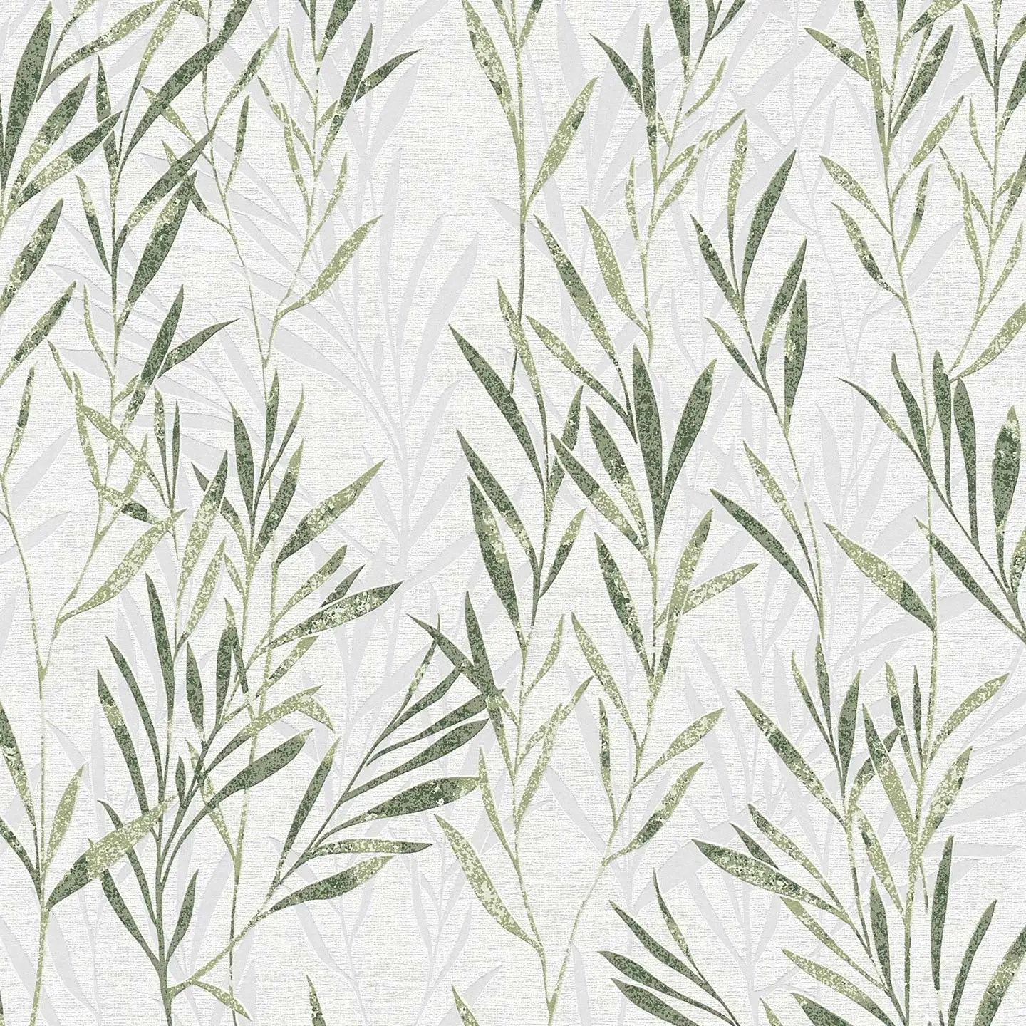 Hot Sale Strippable Spongeable Nature Floral Wallpaper In Green White ...