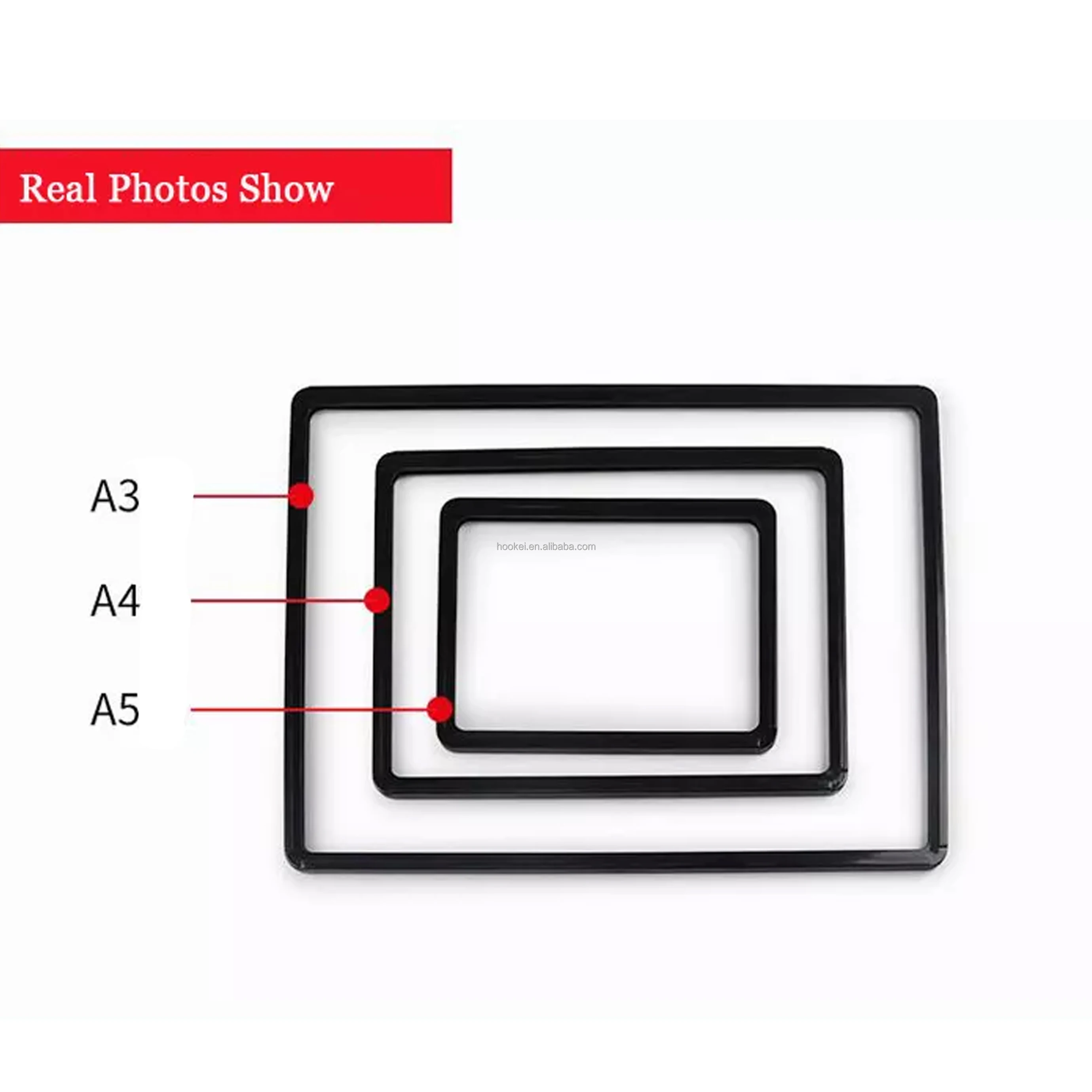 Custom Supermarket Pop Tabletop A4 A5 Sign Holder Frame Display Stand ...