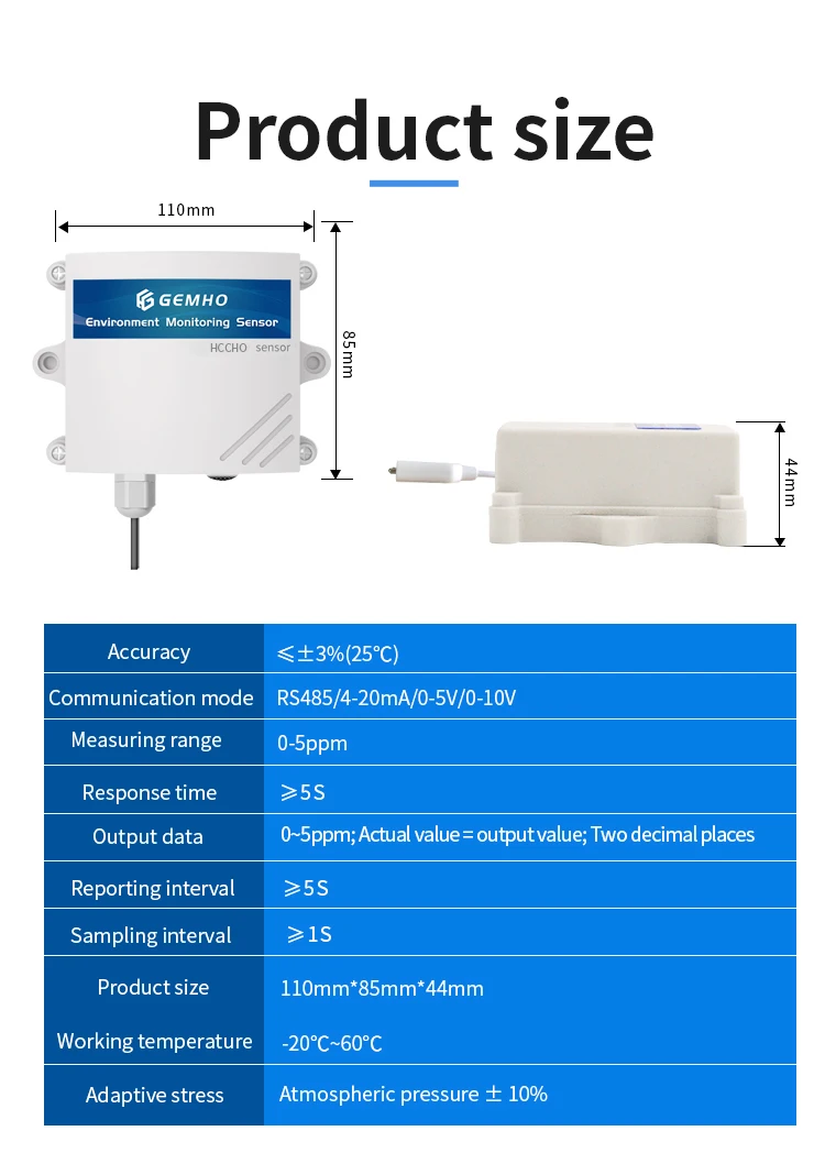 High-precision Formaldehyde Gas Sensor for Household Safety