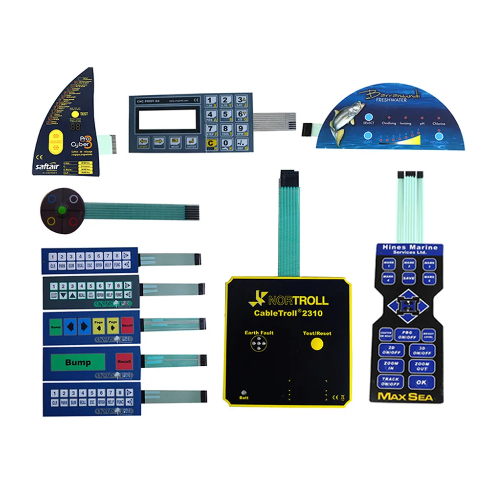 Customized Push Button Membrane Keypad with LED