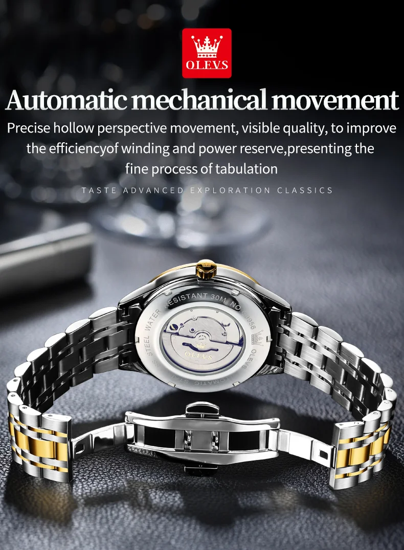 OLEVS 9956 - Fully Automatic Watch with Complete Calendar