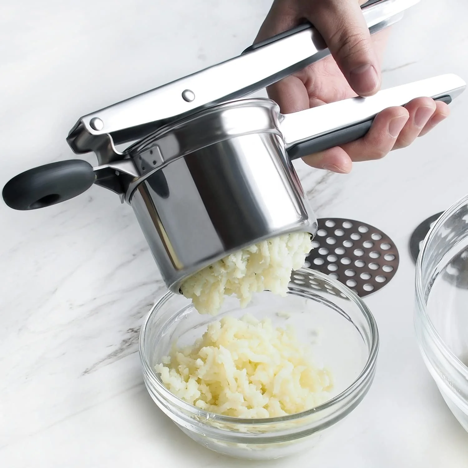 Market Kitchen Utensils Set - Eco-Friendly Hand Potato Masher