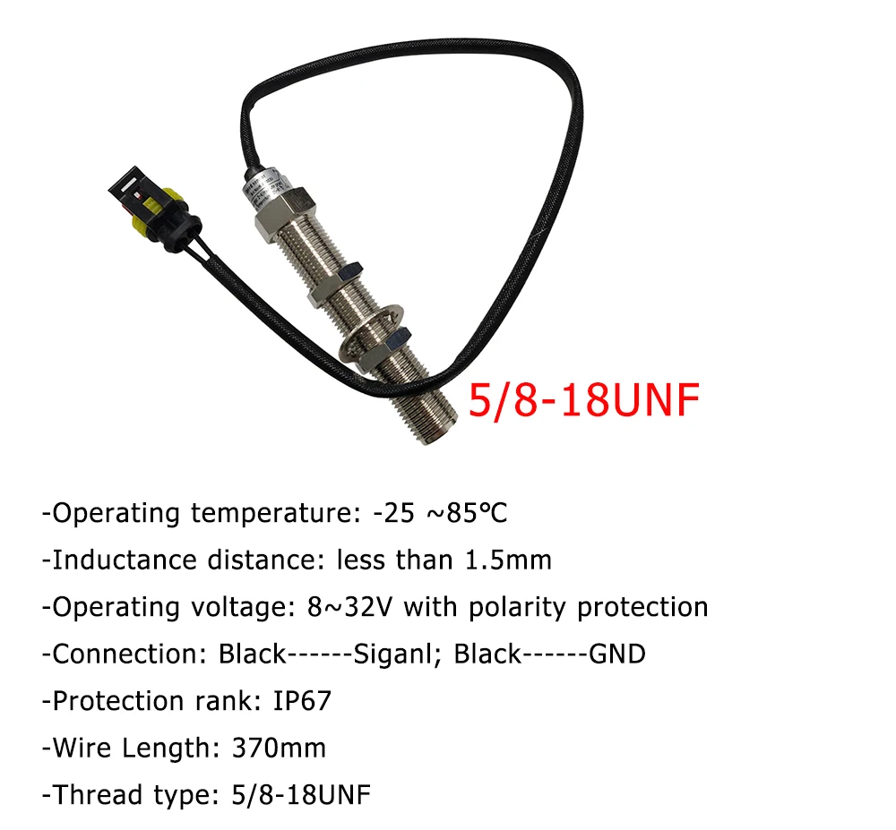 KUS Magnetoelectric Holzer Tacho Sensor for RPM
