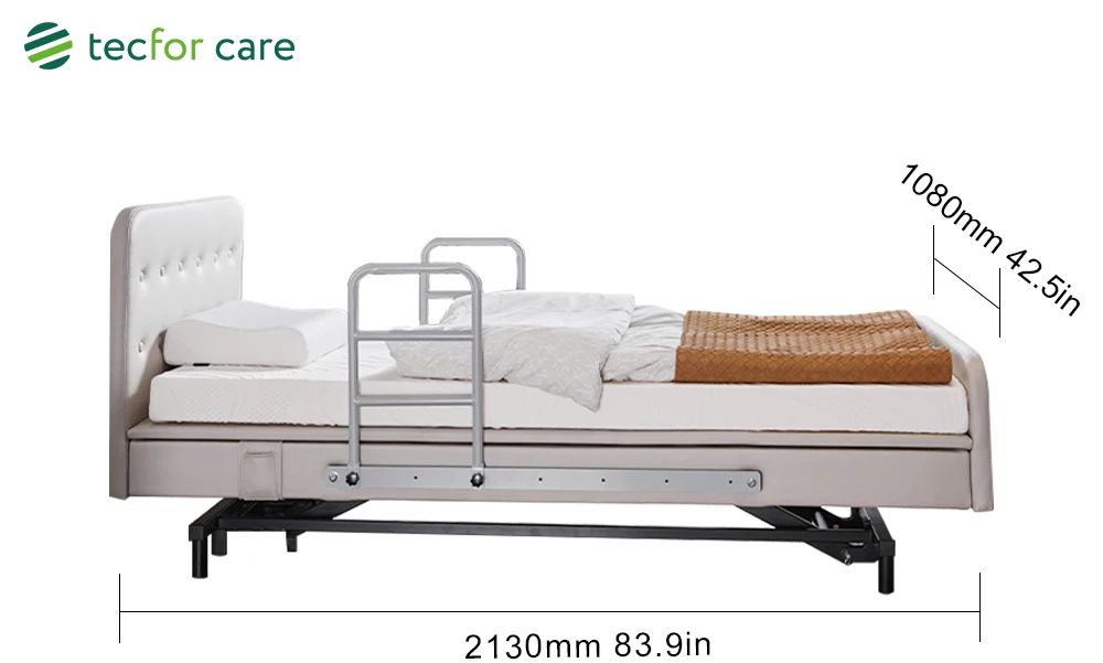 Tecforcare Hospital Bed for Home Care - Adjustable & Comfortable
