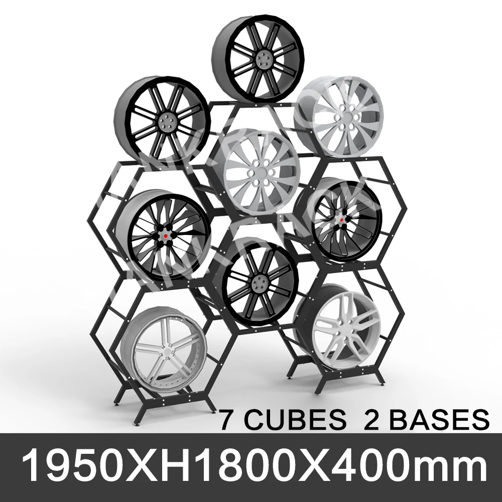 Car Wheel Display Stand Honeycomb Shape Hive Display Stand for Car ...