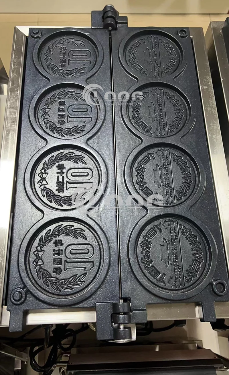 Korean Street Food Commercial Coin Pancake Maker Digital Coin Cheese ...