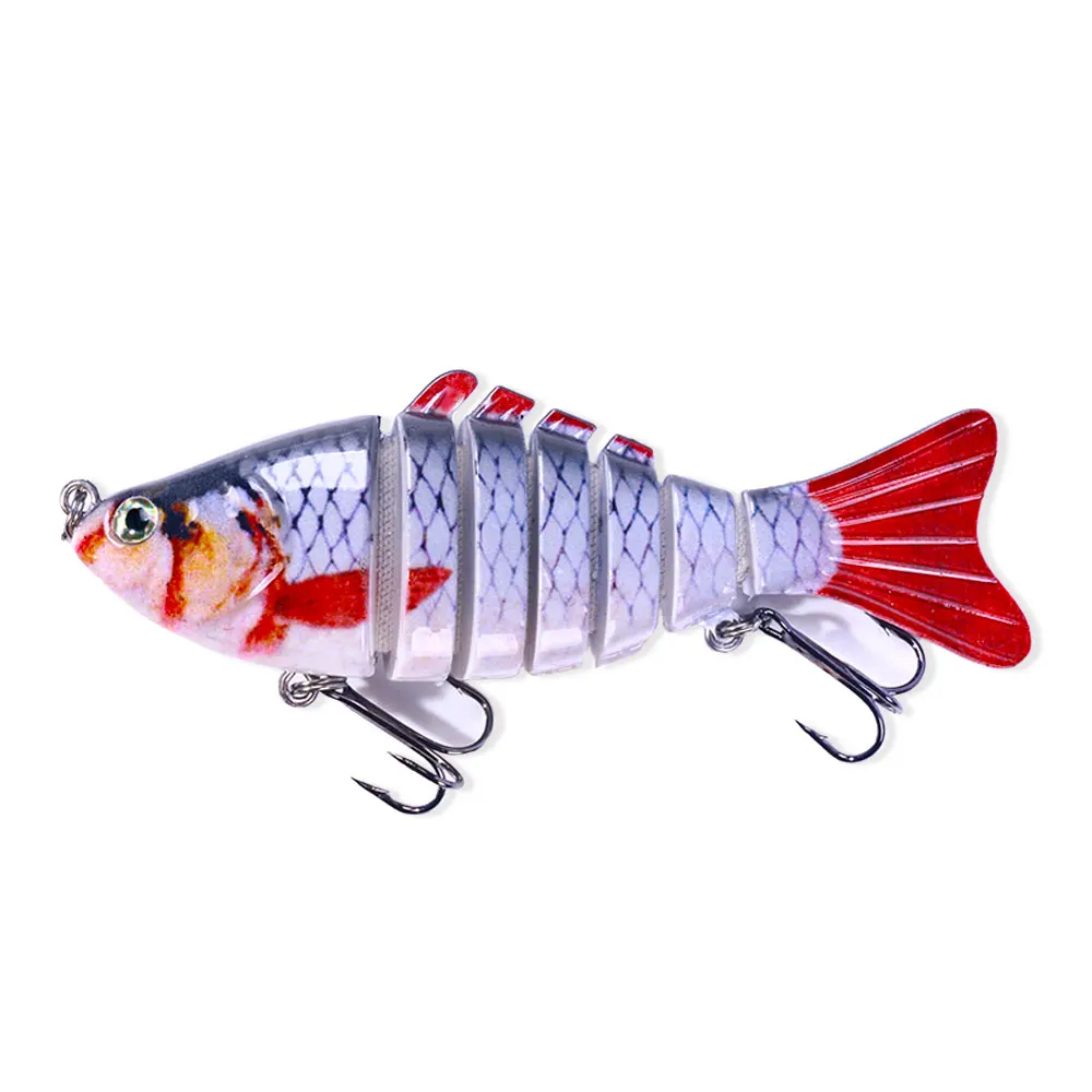 10cm 15g 3d Printing Jointed Swim Baits Multi Section Abs Plastic Hard ...