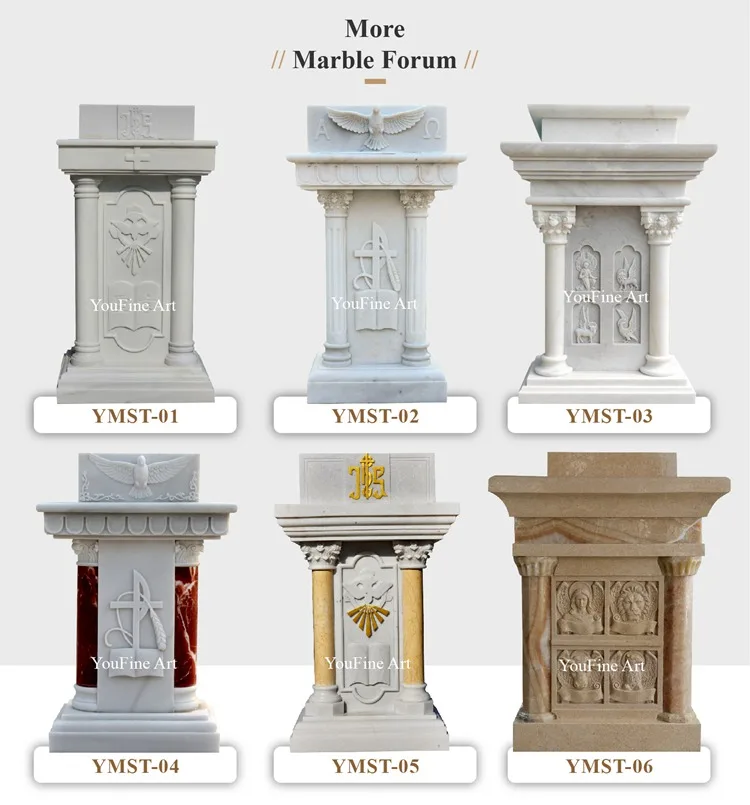 YOUFINE Luxury Church Custom Natural Stone Hand Carved Large High ...