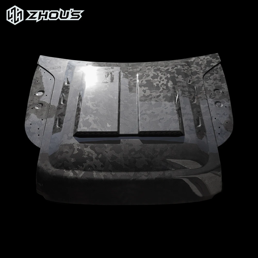 Auto Spare Parts Dry Carbon Fiber Sport Bonnet Car Engine Hood For Land ...
