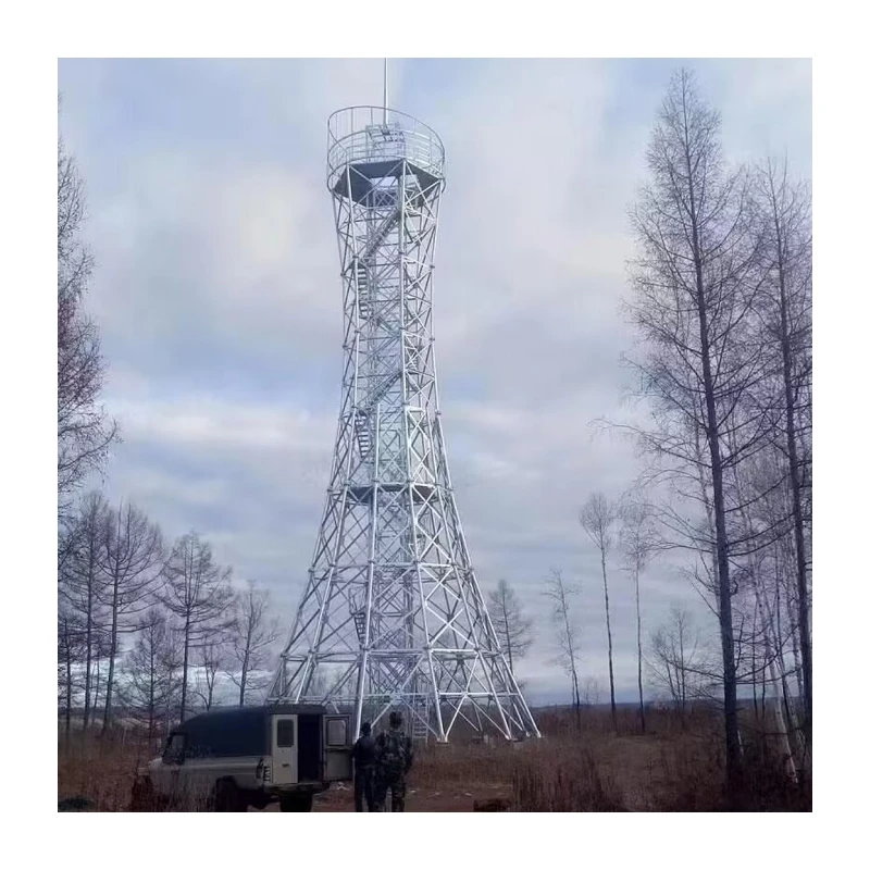 Steel Structure Tourist Tower Guard House Platform Observation Tower ...