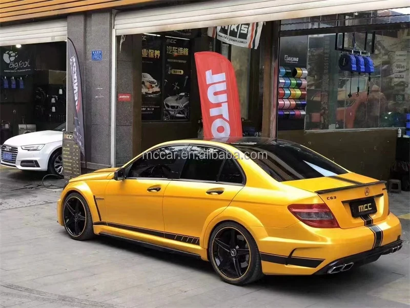 Black Series Wide Body Kit For W204 C C20c220c632 Four Doors. Frp 2007 ...