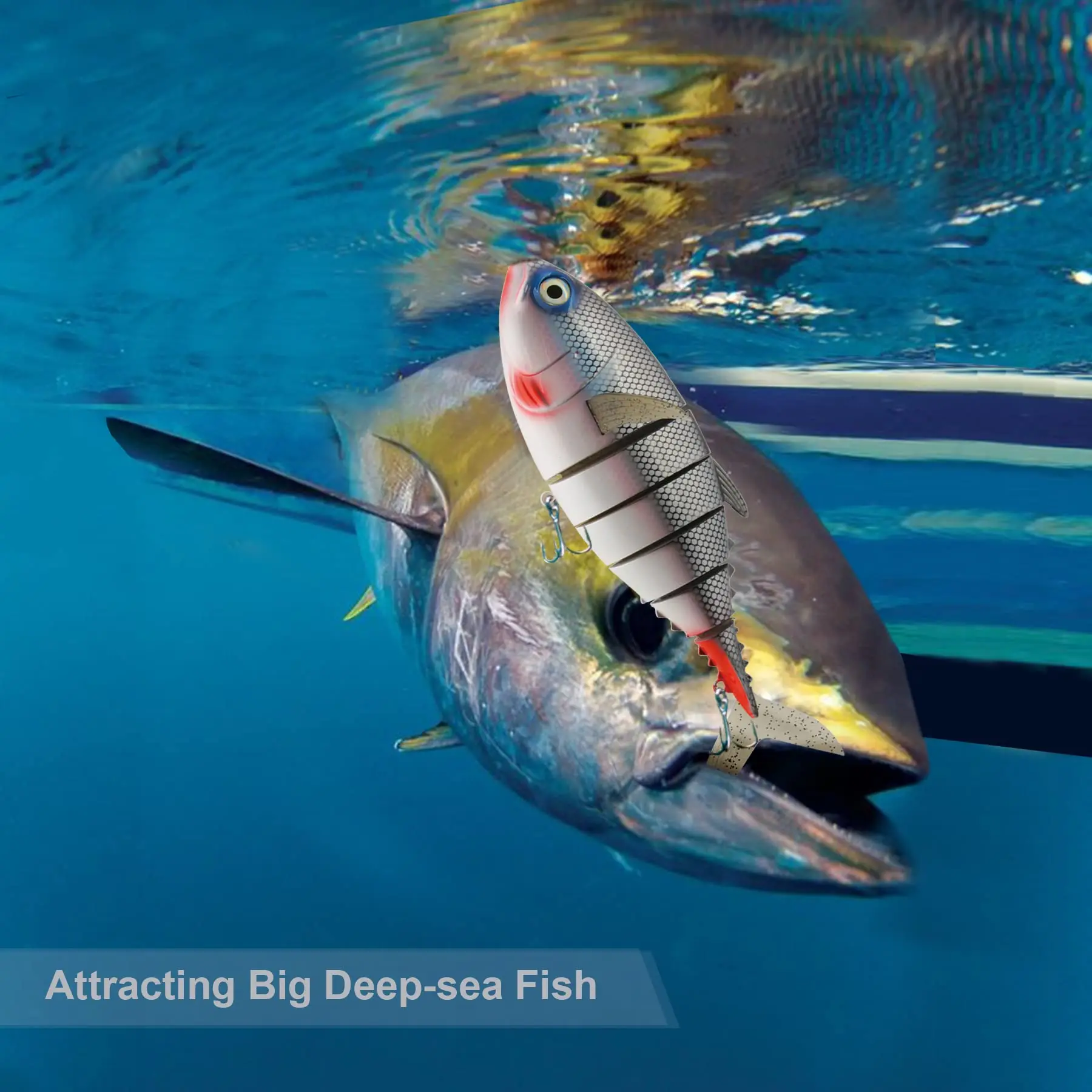 Multi-joint Super Large Realistic Hard Six-segment 16 Inch Saltwater ...