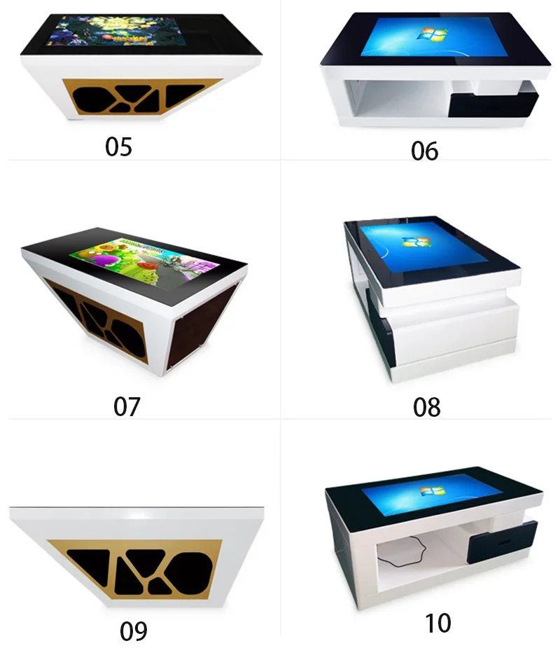 Indoor 4K Digital Advertising Coffee Table Touch Screen Display for ...