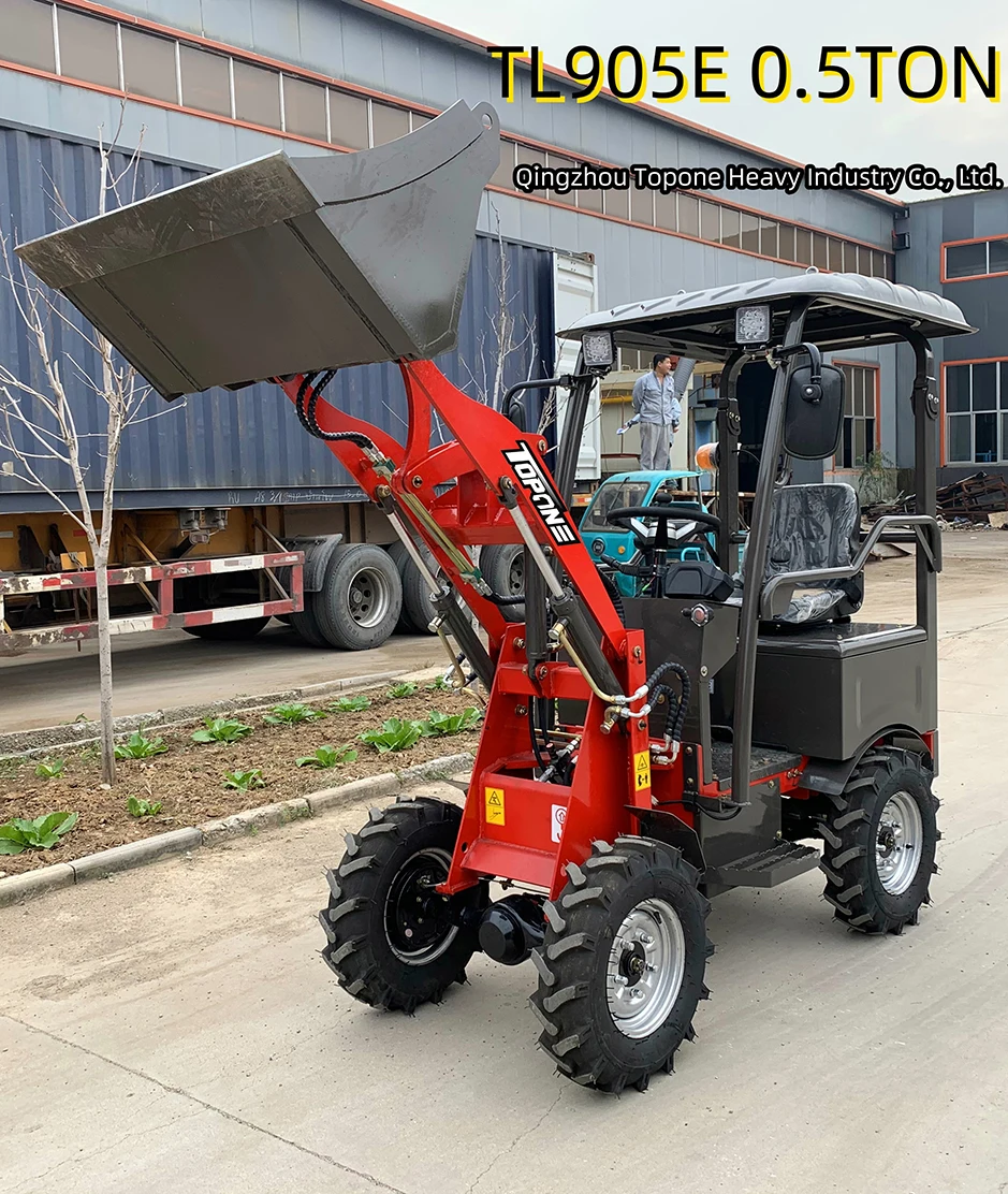 Topone Mini Electric Loader TL905E Compact Tractor Loader OEM
