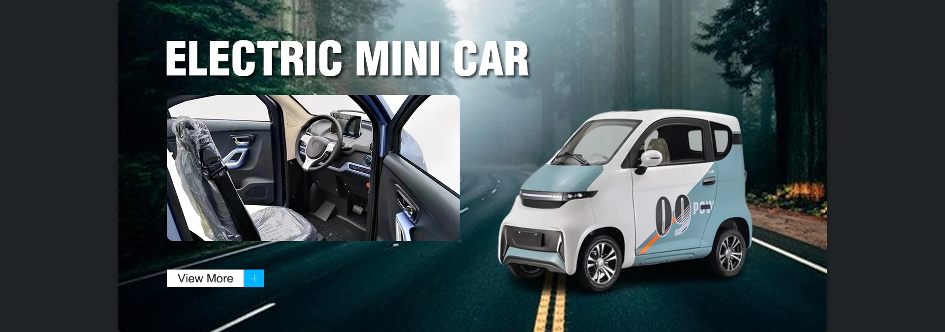 Aera SQ4 Mini Electric Car Rhd 3000W - Compact 4-Seater Electric ...