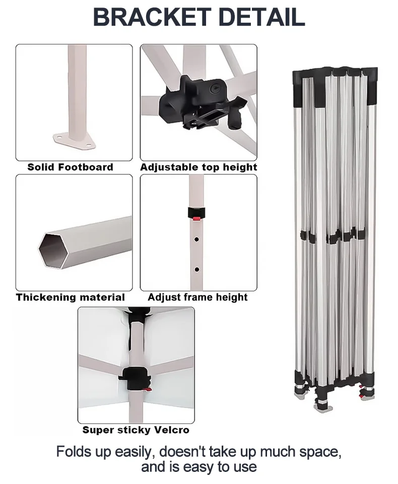 Hex Frame 50mm Aluminum Canopy Tent Pop up Shop Display Tent Printing ...