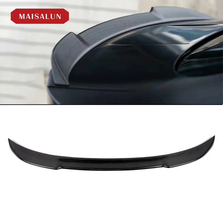 Rear Racing Spoiler Cs Style Carbon Fiber For 5 Series M5 F10 F18 2011 ...